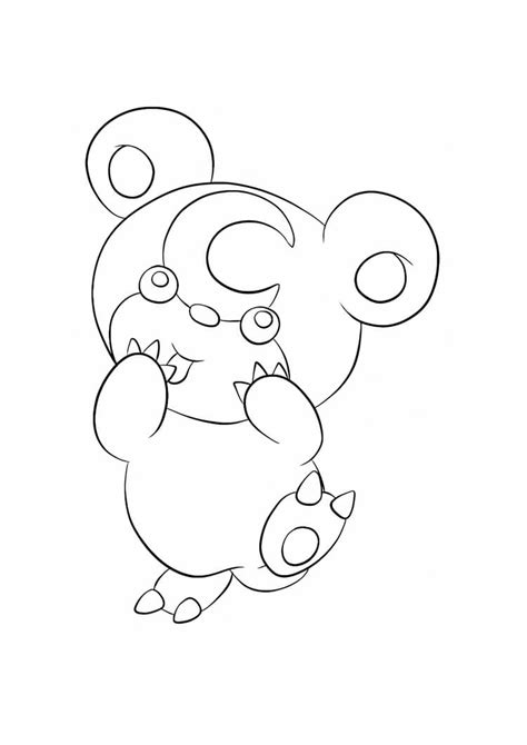Printable Teddiursa Coloring Pages