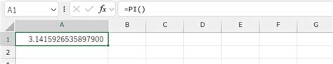 Pi関数の戻り値も15桁を超える精度であることをpython In Excelで確認できるpythonpython In Excelの使い方