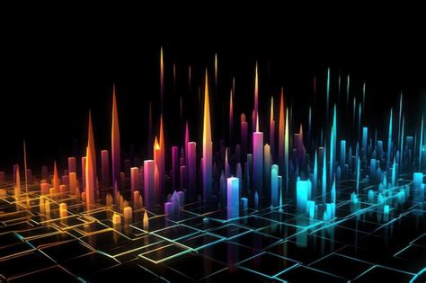 Equalizer Backgrounds Pattern Light Premium Ai Generated Image