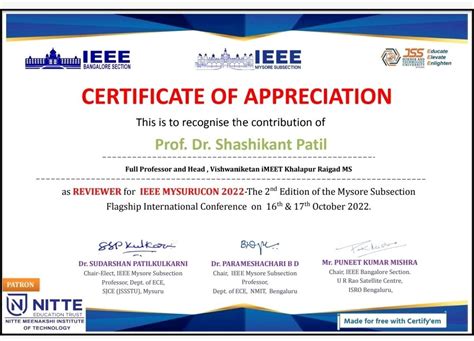 Prof Dr Shashikant Patil On Linkedin Ieee
