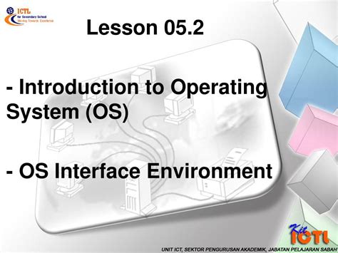 PPT Lesson Introduction To Operating System OS OS Interface Environment PowerPoint