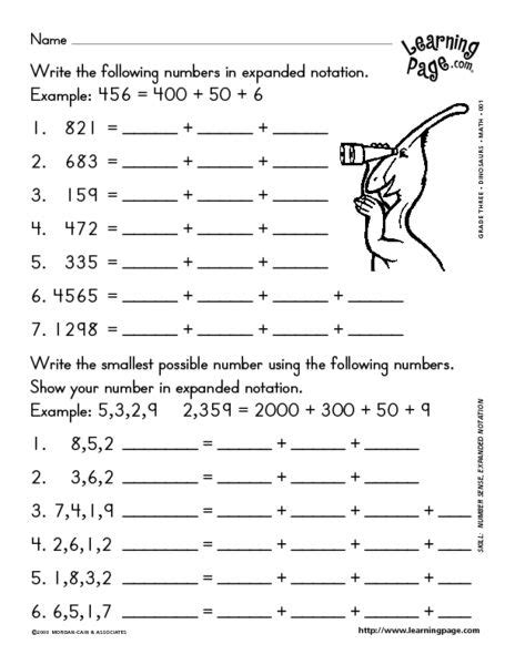 Expanded Notation Lesson Plan For 3rd 5th Grade Image And Visual