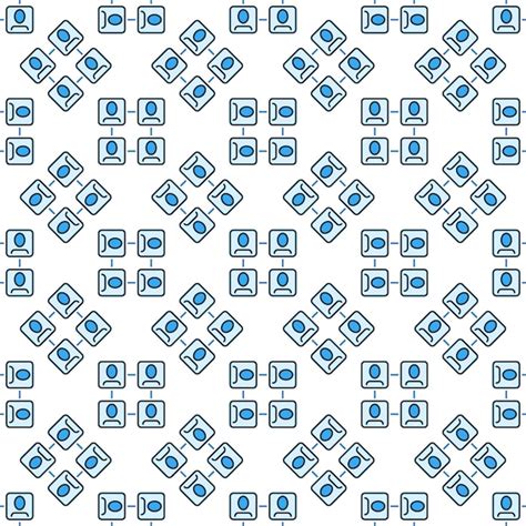 Premium Vector People Sociology Science Vector Concept Blue Seamless