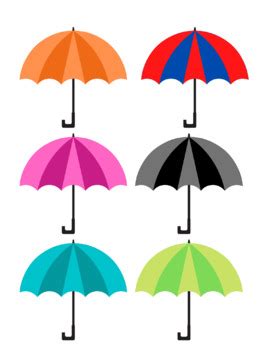 Umbrella File Folder Match By Educating Early Learners TPT