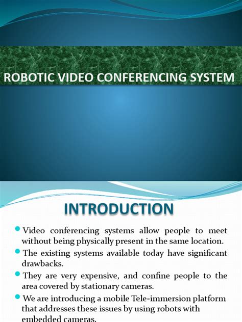 multirobot pdf videotelephony computing