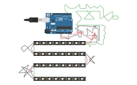 circuit design neopixel test 1 tinkercad