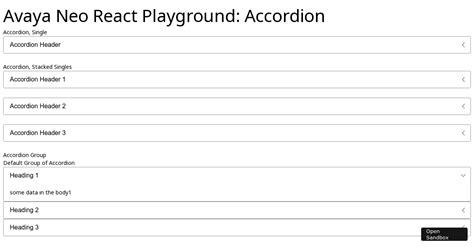 Neo React Accodion Codesandbox Neo React Accodion Codesandbox