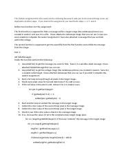 Week 7 Python Assignment Docx The Python Assignment For This Week Can Be Confusing Because