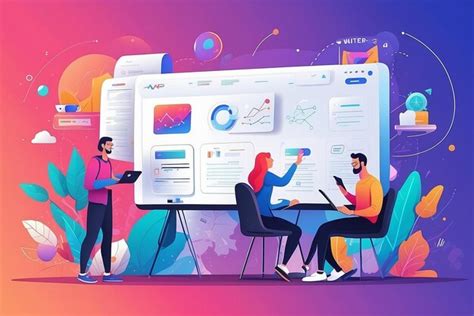 Premium Photo Gradient Ui Ux Landing Page