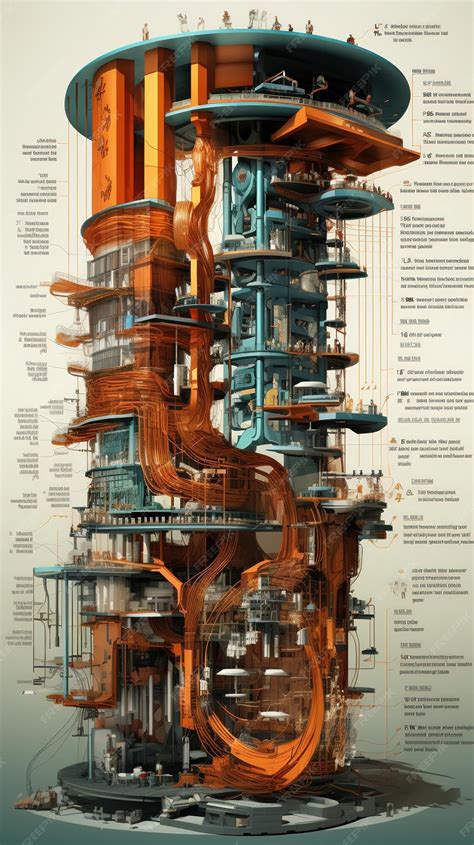 Diagrama Do Funcionamento Interno De Um Computador Quântico Foto Premium