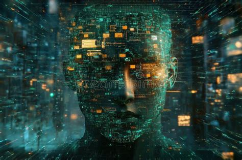 Artificial Intelligence Forming Inside Human Head With Electronic