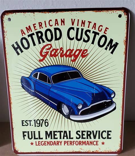 Vintage Car Garage Signs Man Cave Sign Humorous Bar Sign Man Cave Decor