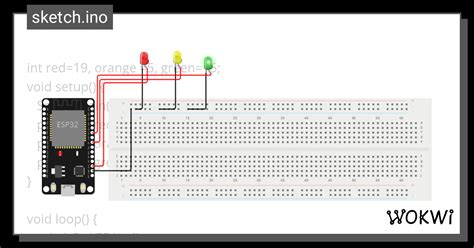 Traffic Light Simulation Wokwi Esp32 Stm32 Arduino Simulator