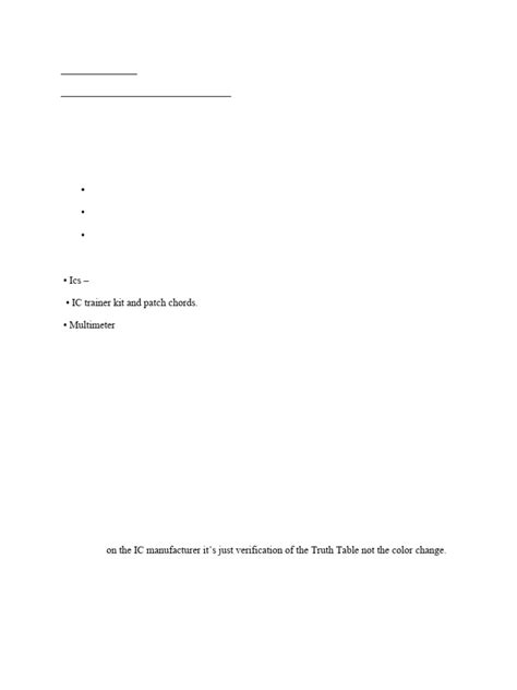 Experiment1 1 Pdf Logic Gate Electronic Design