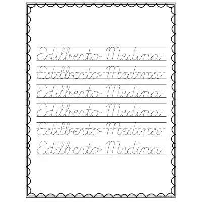 CreatePrintables Cursive Name Tracing Worksheet Tracing Worksheets Name Tracing Worksheets