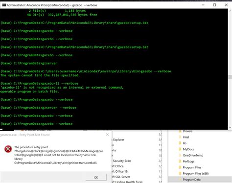 Gazebo On Windows Conda Forge Installation Issue Gazebosim Gazebo Classic GitHub