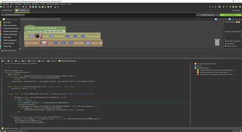 Right Click On Grass Block And Then Spawn Pebbles Mcreator