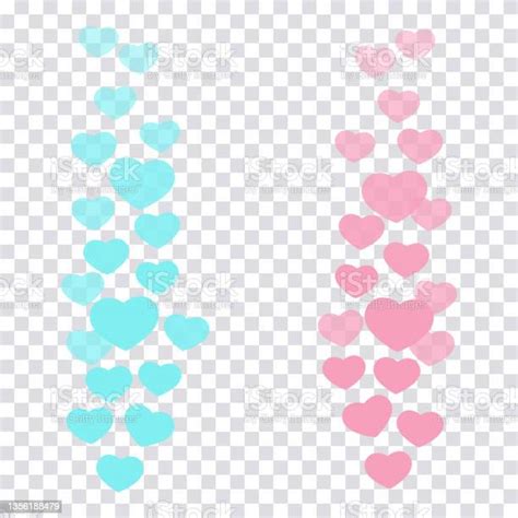 라이브 스트림의 좋아요 집합은 날아다니는 아이콘 하트입니다 온라인 동영상에 대한 사용자 카운터를 좋아합니다 유행 파스텔 색상의 파란색과 분홍색 하트 소셜 미디어 블로거를