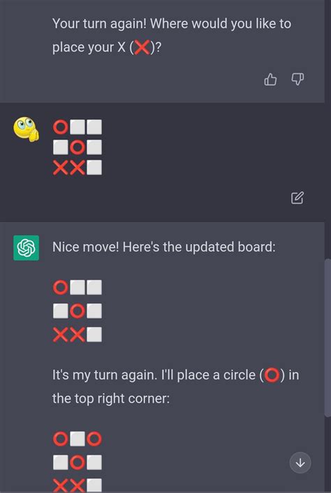 Chatgpt Is Not Very Good With Tic Tac Toe Swipe To The Right Rchatgpt