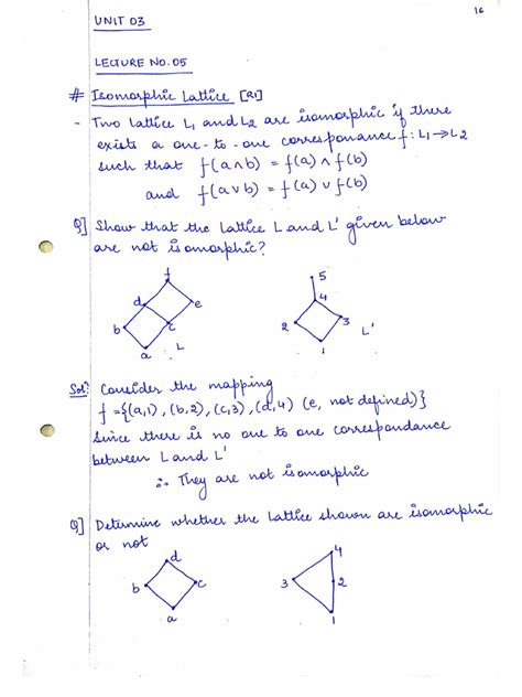 Dstl Unit 01 Part 06 Isomorphic Lattice Distributive Lattice Bounded Lattice Modular Lattice