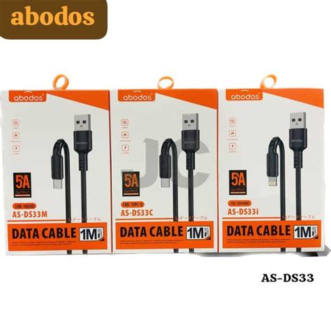 Abodos 5a 1m Quick Charge Data Cable As Ds33 Type C Micro Usb Lightningg With Chip Protection