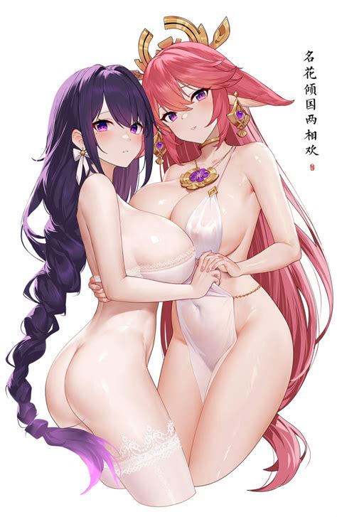 Rule 34 2girls Alternate Costume Animal Ears Arm Around Back Ass Asymmetrical Docking