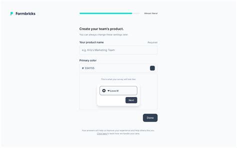 formbricks onboarding · issue 11 · formbricks design · github