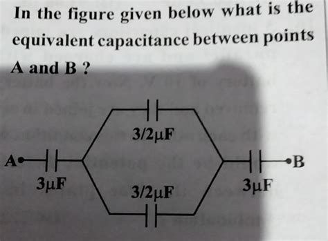 In The Figure Given Below What Is The Equivalent Capacitance Between Poin