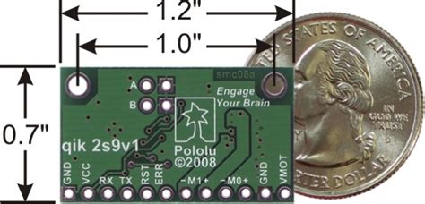 Pololu Qik 2s9v1 Dual Serial Motor Controller Australia