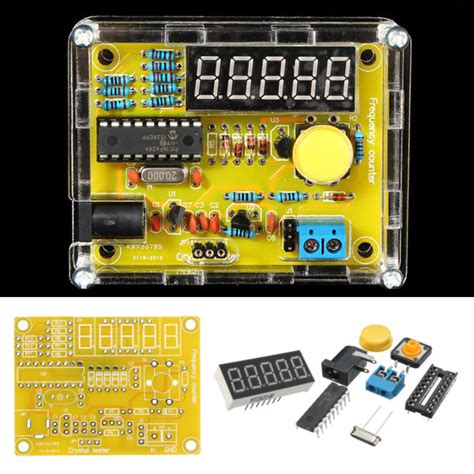 Geekcreit DIY Frequency Tester 1Hz 50MHz Crystal Counter Meter With Housing Kit Arduino Tech