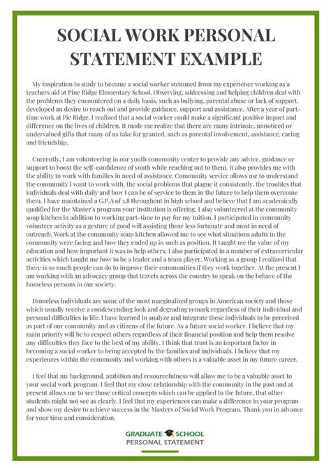 Best Personal Statement Examples In 2023