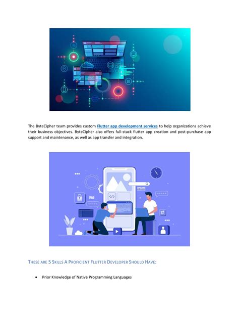 ppt flutter app development company powerpoint presentation free