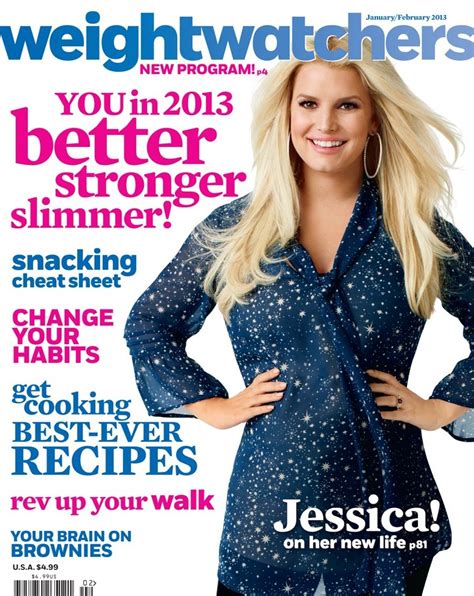 Jessica Simpson Covers Weight Watchers Januaryfebruary 2013