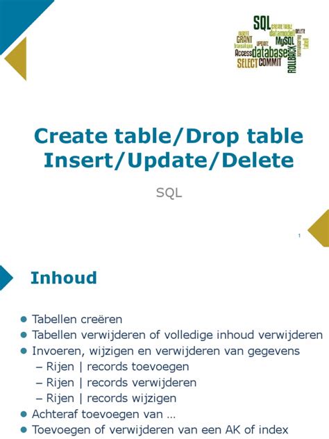 les 7 create table pdf