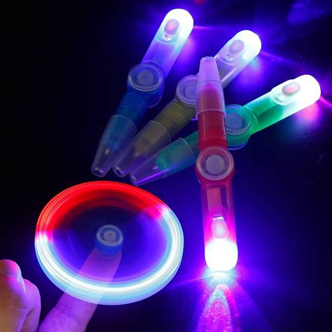 Multifunction Led Flash Pen Relieve Stress Toys Hand Spinner Pen Rolling Finger Rotating Pen