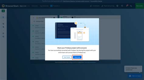 Integrate Firebase With App Live To Test Your Firebase Apps On App Live BrowserStack Docs