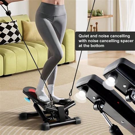 Mini Steppers For Exercise Twist Stepper With Resistance Bands 330lbs
