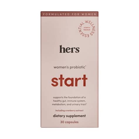 Hers Start Probiotic Supplement For Women With Cranberry Extract 30