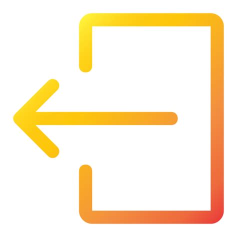 Logout Generic Gradient Outline Icon
