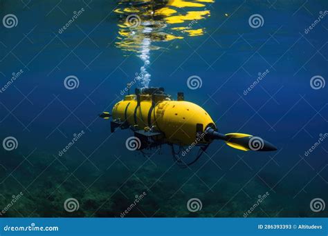 Autonomous Underwater Vehicle Auv Navigating Stock Image Image Of Mapping Vehicle 286393393