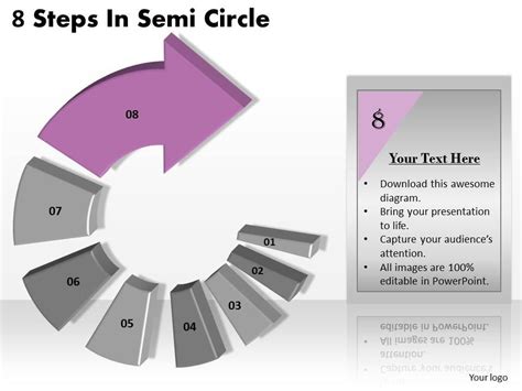 1013 Business Ppt Diagram 8 Steps In Semi Circle Powerpoint Template