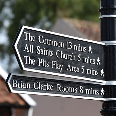 Standard Signage Column Street Furniture Broxap