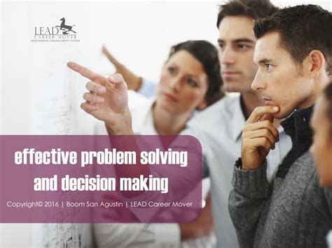 Effective Problem Solving And Decision Making Pdf