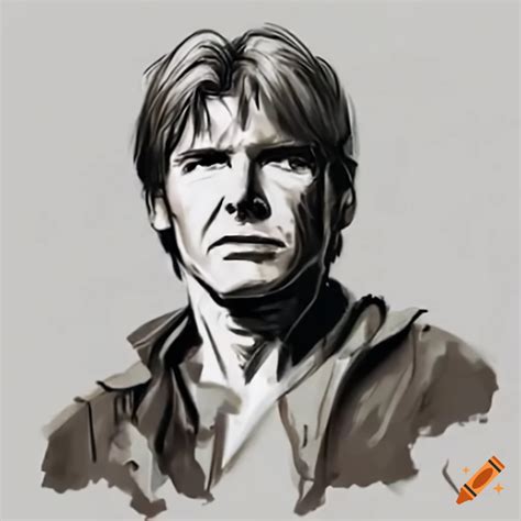 Han Solo From Star Wars Reading A Script On Craiyon