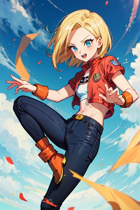 Ai Android 18 V1 By Wallpaperzero On Deviantart