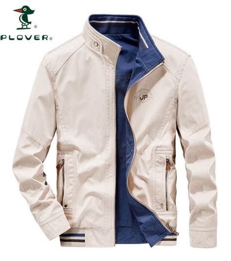 Plover Mens Jacket Reversible Loose Workwear Casual Jacket Versatile