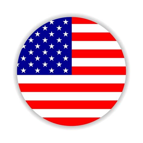 Us Flag Round Vector Art Icons And Graphics For Free Download