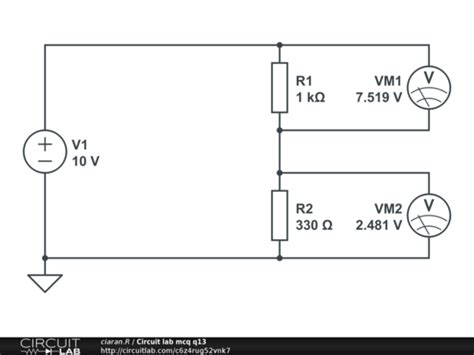Circuit Lab Mcq Q13 Circuitlab