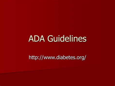 PPT Glucose Homeostasis Pathophysiology Of Diabetes ADA Guidelines PowerPoint Presentation