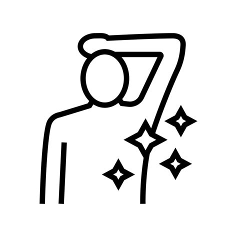 Axilla Shaved Line Icon Vector Illustration 10303242 Vector Art At Vecteezy